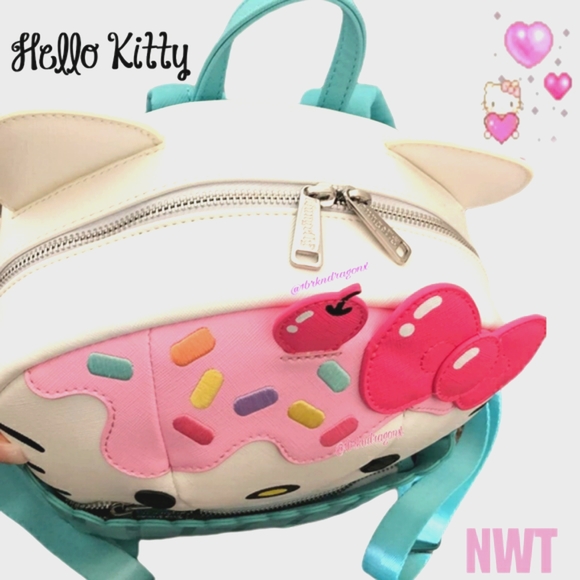 Hello Kitty | Bags | Nwt Officially Hello Kitty Backpack Cupcake Kitty Sprinkle Loungefly Bag ...